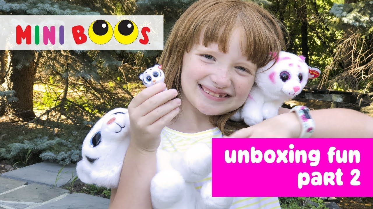PART 2: Unboxing Fun! What Will She Find In Those Ty Series 2 Mini Boo ...