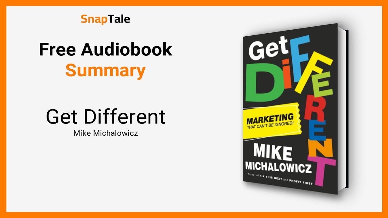 Get Different by Mike Michalowicz: 17 Minute Summary - YouTube