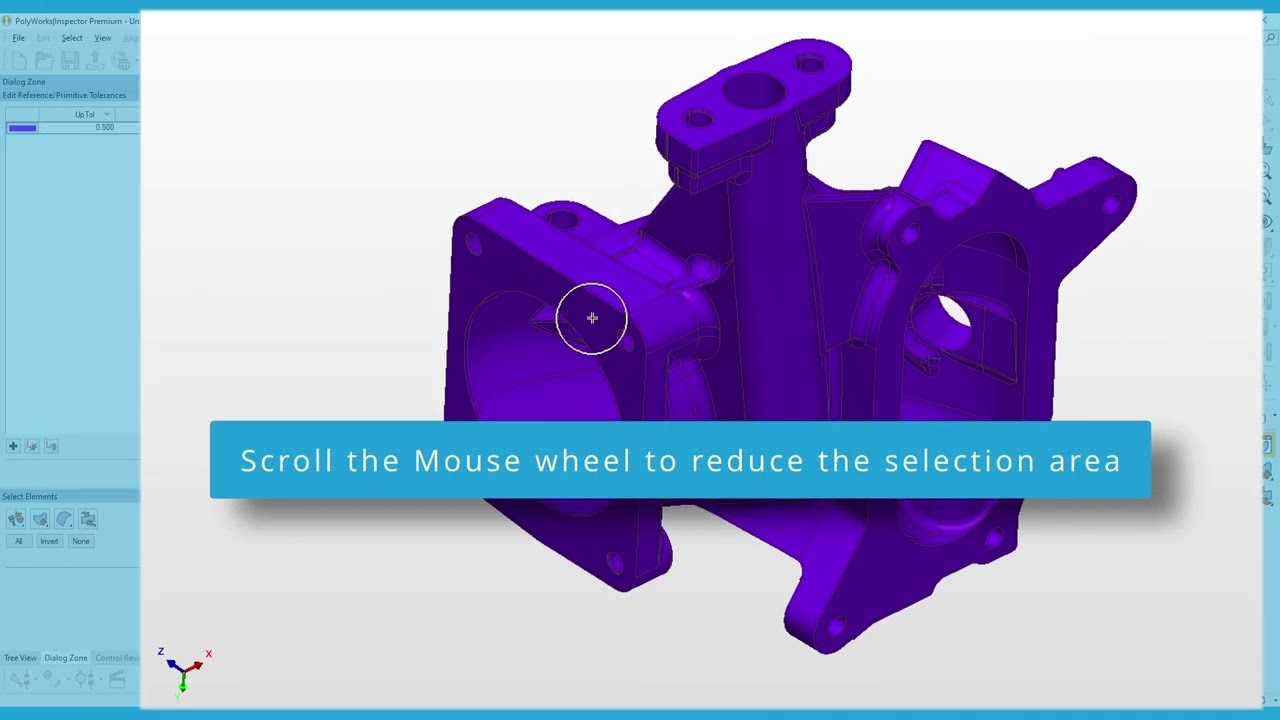How to add specific tolerances to CAD surfaces in PolyWorks - YouTube