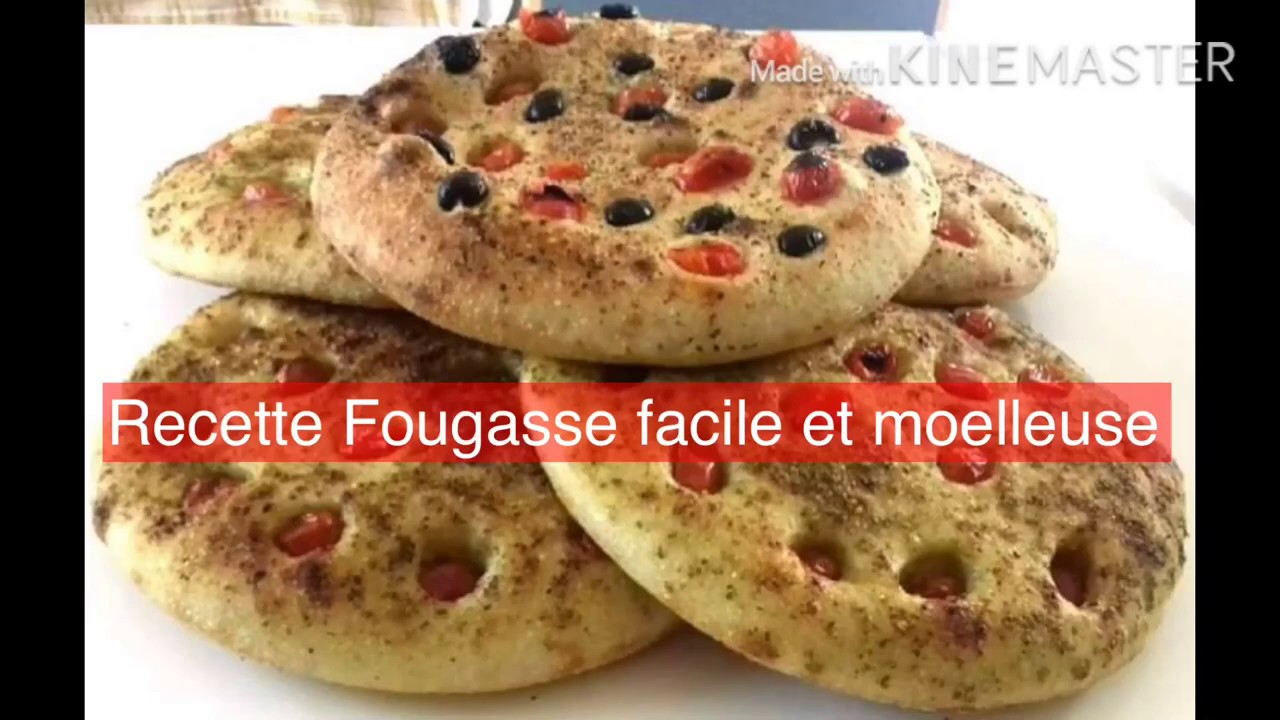 Recette facile de la fougasse italienne olives et tomates. La focaccia ...