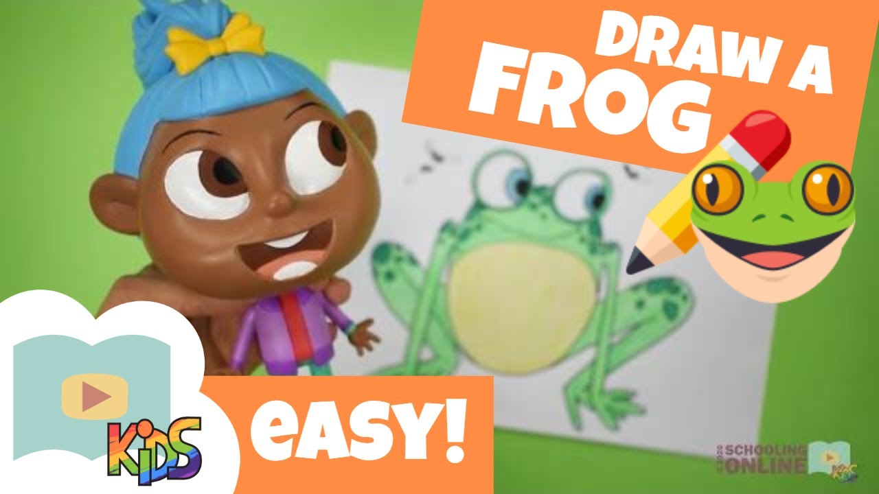 Learn how to Draw a Frog: For Kids - YouTube