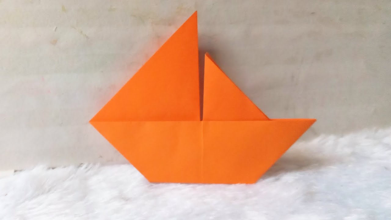 How to make paper sailboat | paper boat | paper crafts | easy to make ...