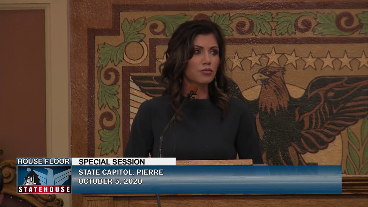 Governor Noem Address to 2020 Special Legislative Session on COVID-19 ...