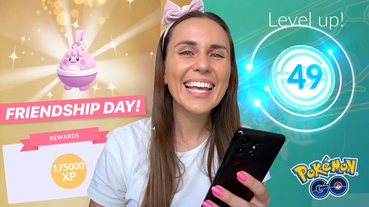 I MADE IT TO LEVEL 49! Friendship Day Event in Pokémon GO - YouTube