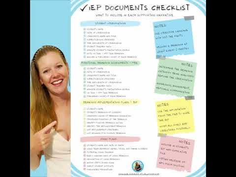 Special Education Documentation Checklist Freebie - Student ...
