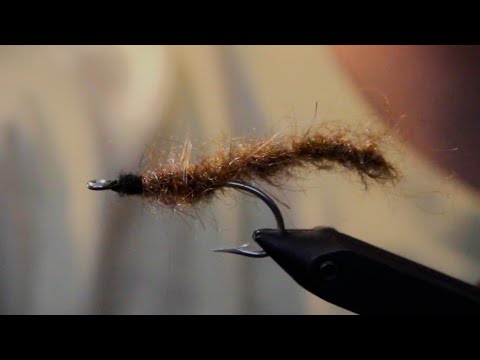 Simple Cinder Worm Fly Tying Tutorial - YouTube