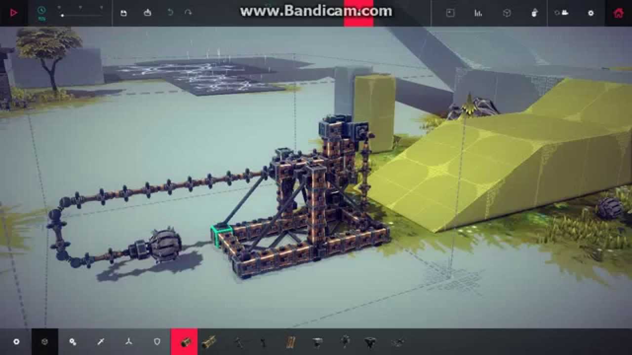 Besiege counterweight trebuchet - YouTube