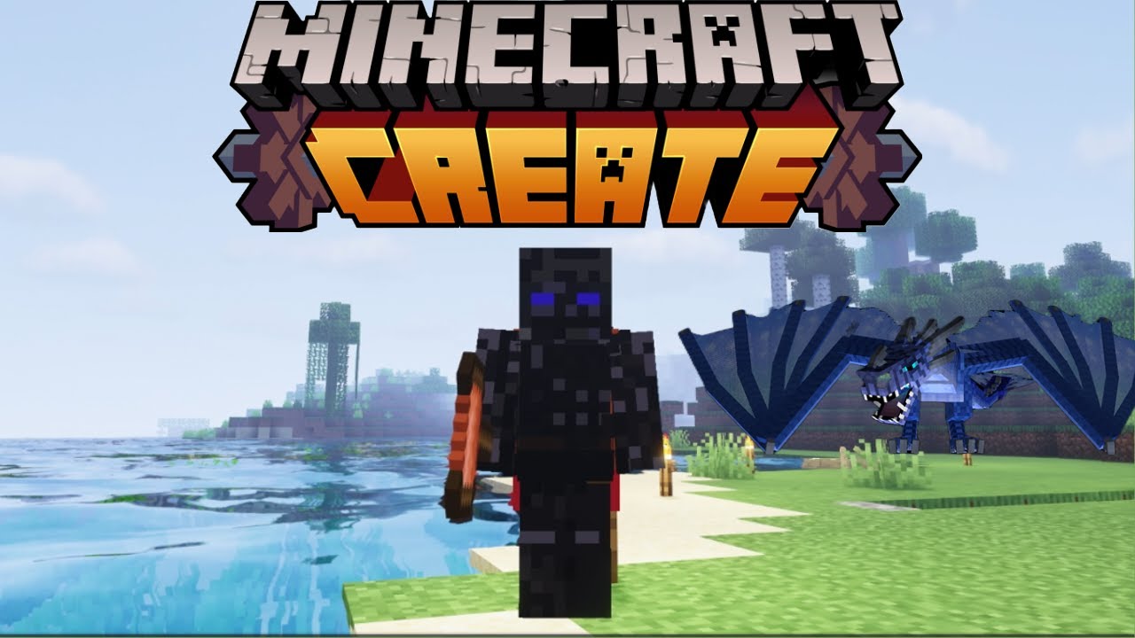 Minecraft small iron farm with the Create Mod!! - YouTube