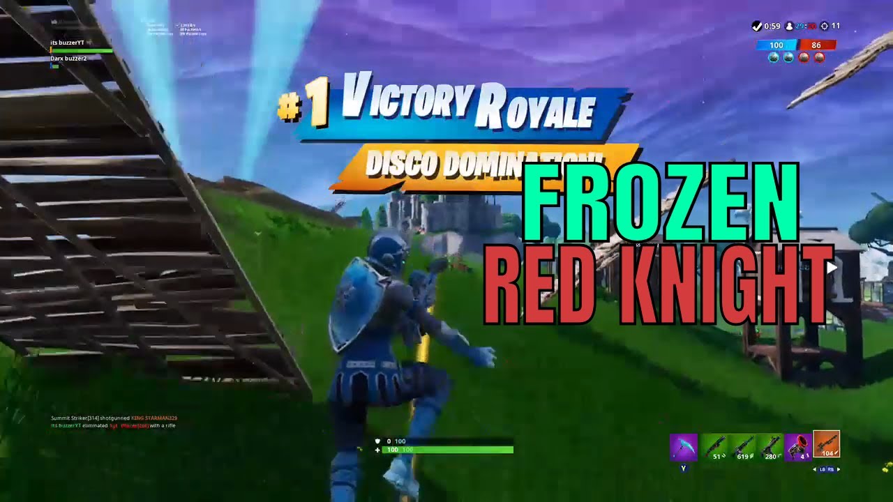 FROZEN RED KNIGHT GAMEPLAY - FORTNITE - YouTube