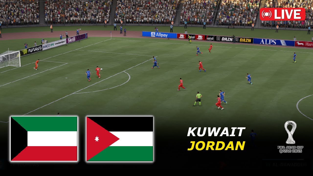 🔴Kuwait vs Jordan | FIFA Arab Cup 2025 | eFootball PES 21 Simulation ...