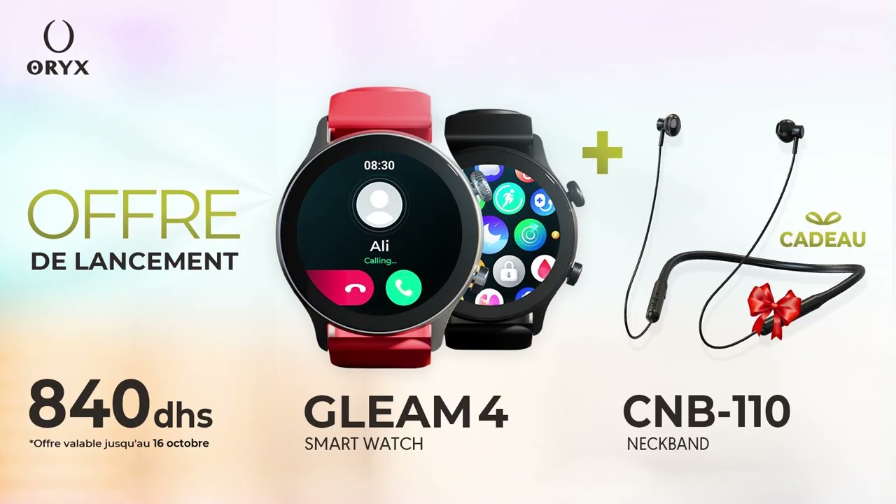 Oryx smartwatch Gleam4 أوركس - YouTube