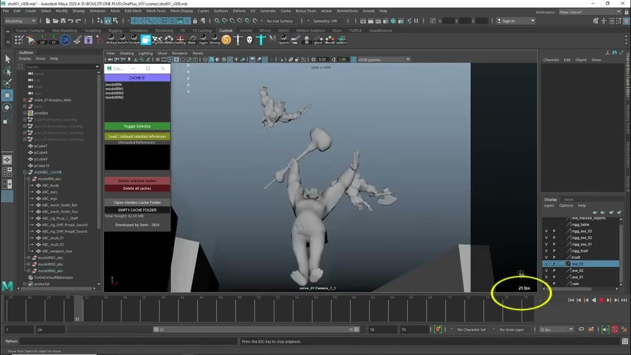geo cache alembic tool - YouTube