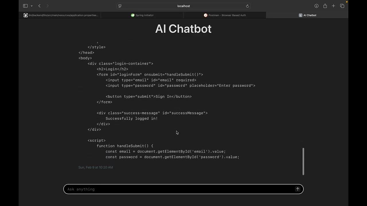 Develop your own AI chatbot using Ollama, Deepseek R1, Spring Boot, Spring AI, React and Vite ...