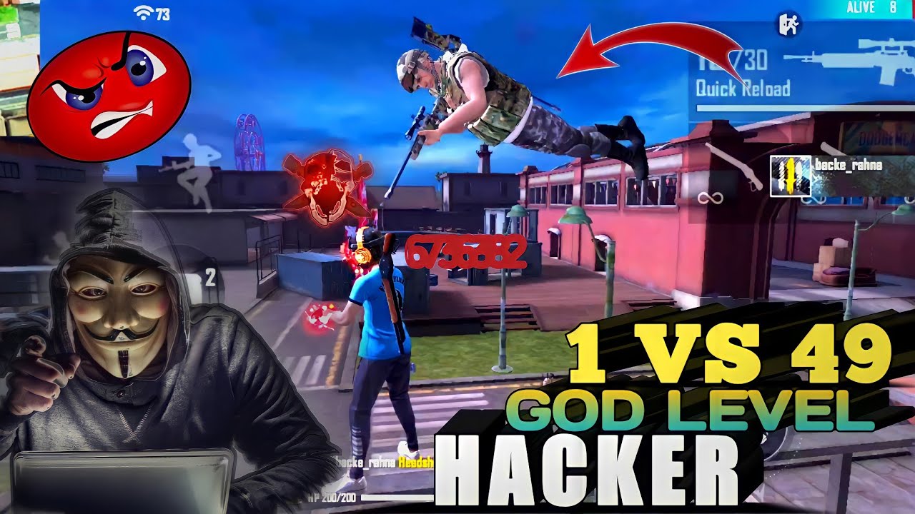I Meet God 😱 Level Hacker 🤯 In Training Ground || HH4X Free Fire Hacker ...