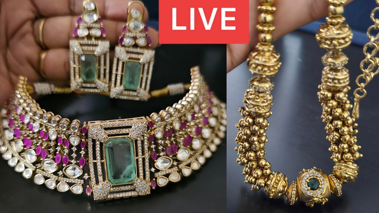 😍Sree Pearls live 👉7032708199 #kundan #Realbeads #Victorian - YouTube