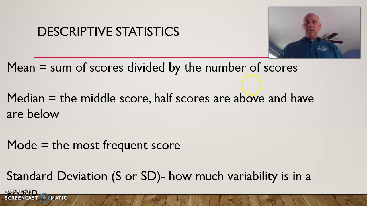 Basic Statistics 1 - YouTube