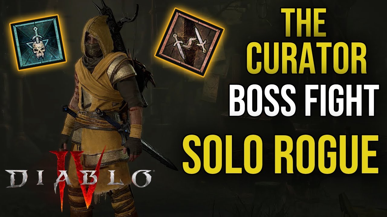 The Curator | Boss Fight | Solo Rogue | Diablo 4 | Cathedral of Light ...