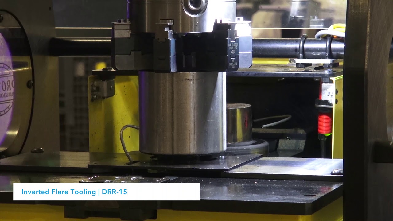 Inverted Flare Tooling | DRR-15 Tube End Forming Machine - YouTube