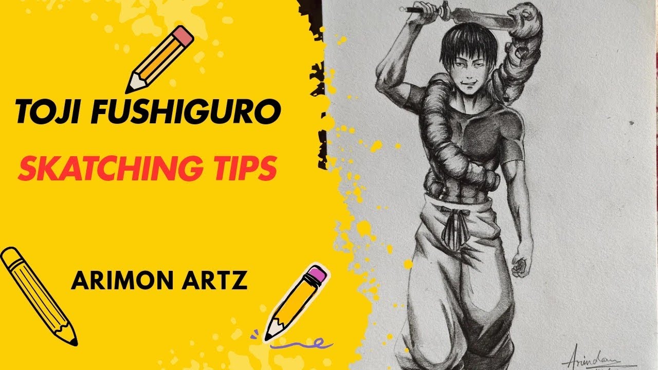 How to draw Toji fushiguro । pencil shading ️ ️।#art #youtube #drawing ...