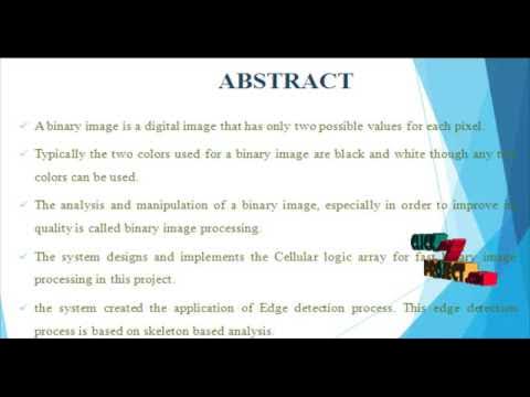 Trigger-Wave Asynchronous Cellular Logic Array for Fast Binary Image Processing - YouTube