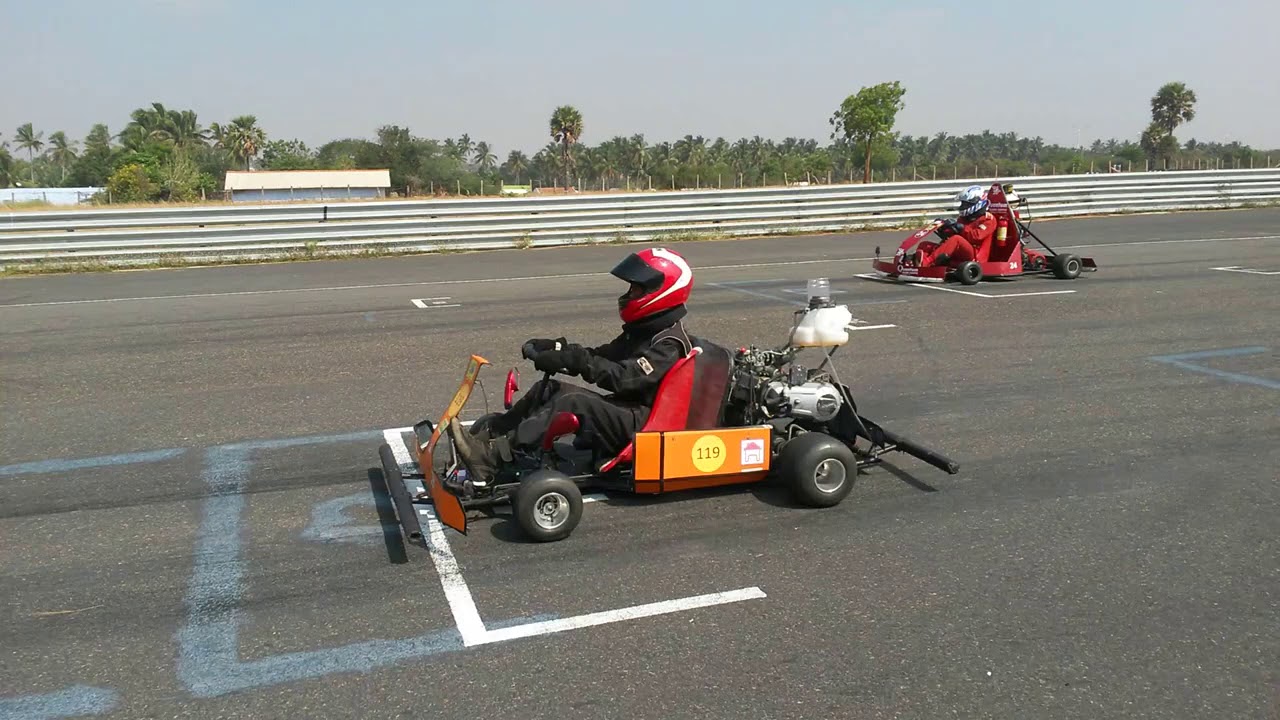 Team Advaita Go kart At Kari Race track Coimbatore - YouTube