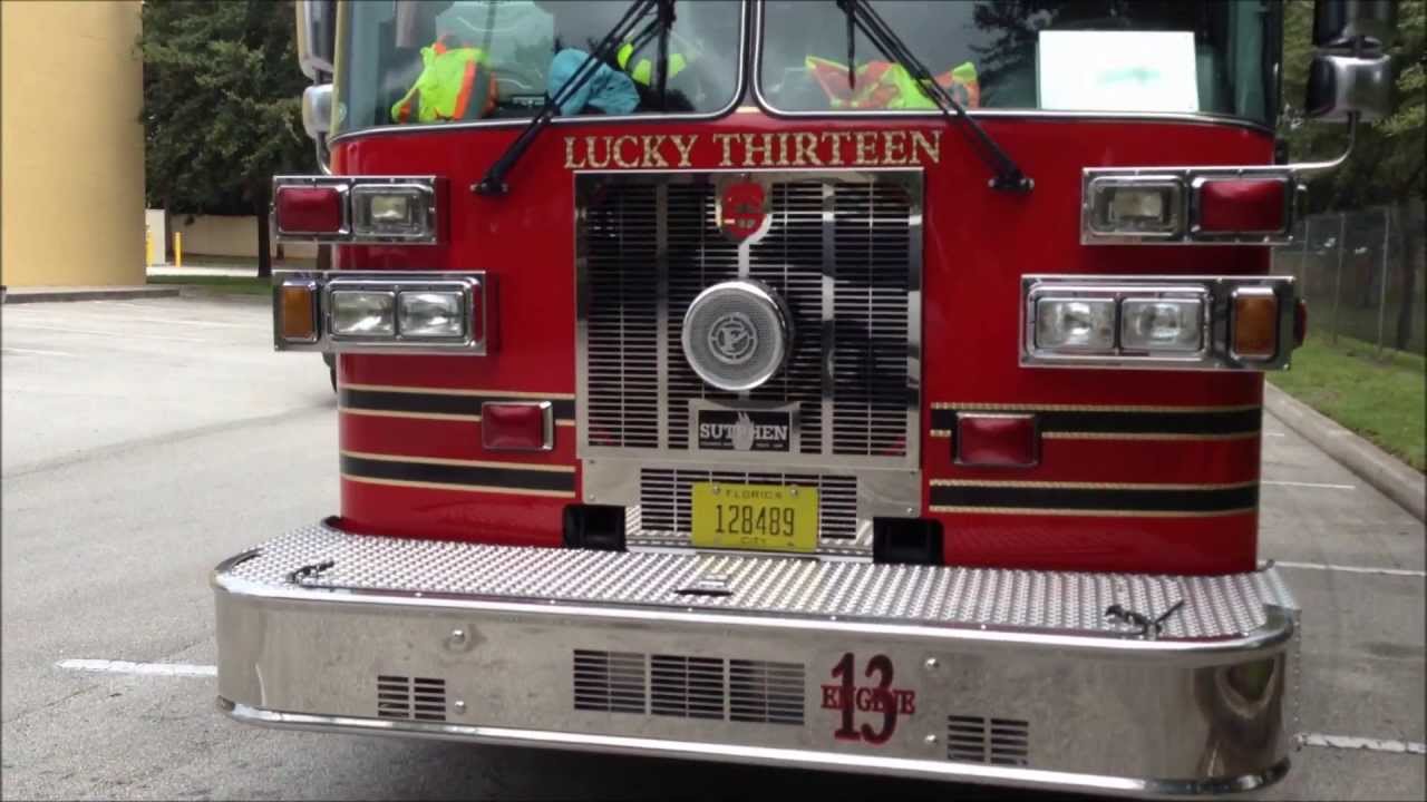 CITY OF ORLANDO FIRE DEPARTMENT ENGINE 13 PARKED NEAR HOFFNER AVENUE IN ...