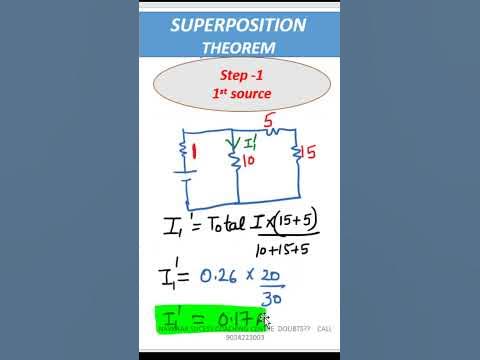 superposition theorem problem (calculation of power) - YouTube