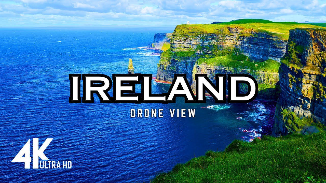 Soar Through the Irish Landscape - 4K Drone Flyover - YouTube