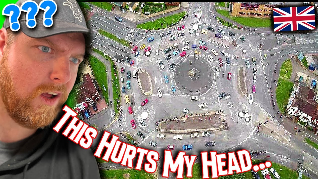 American Reacts to The 7 circle MAGIC ROUNDABOUT in Swindon.. - YouTube