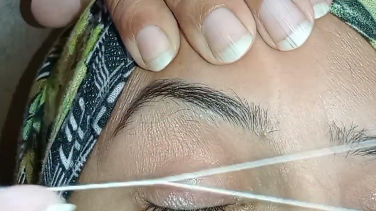HOW TO: Quick And Easy Eyebrows Tutorial | Eyebrows Threading Tutorial For Beginners - YouTube