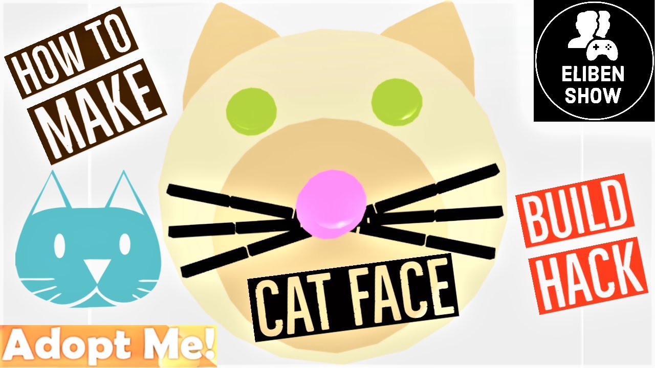 How to make CAT Face on Adopt Me (Roblox) Build Hack - YouTube