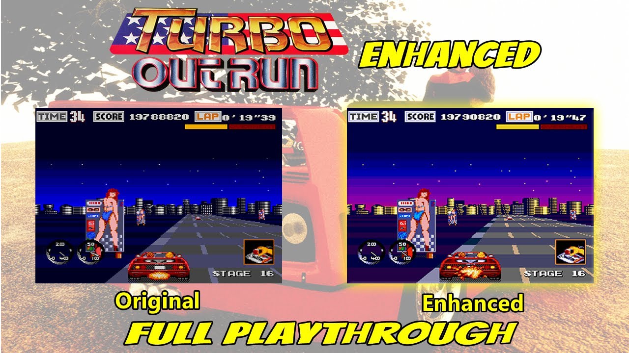 Turbo Outrun Enhanced Colors - Mega Drive/Genesis - Full Playthrough ...
