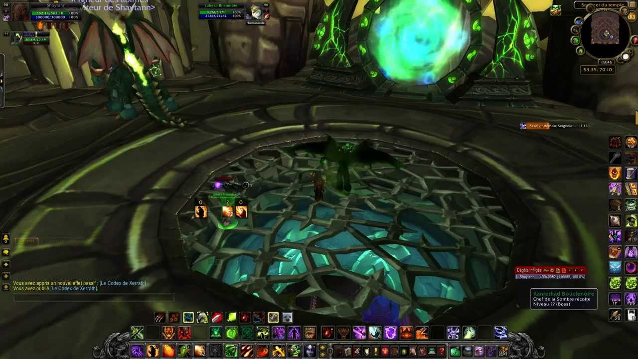 Feu gangrené du démoniste WoW (Warlock fel fire) - YouTube