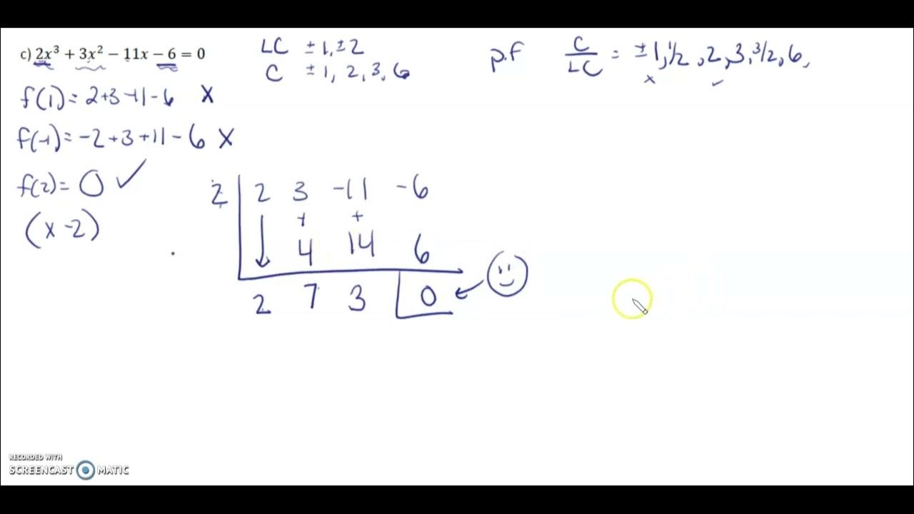 MHF4U 4.1 Solving Polynomial Equations - YouTube