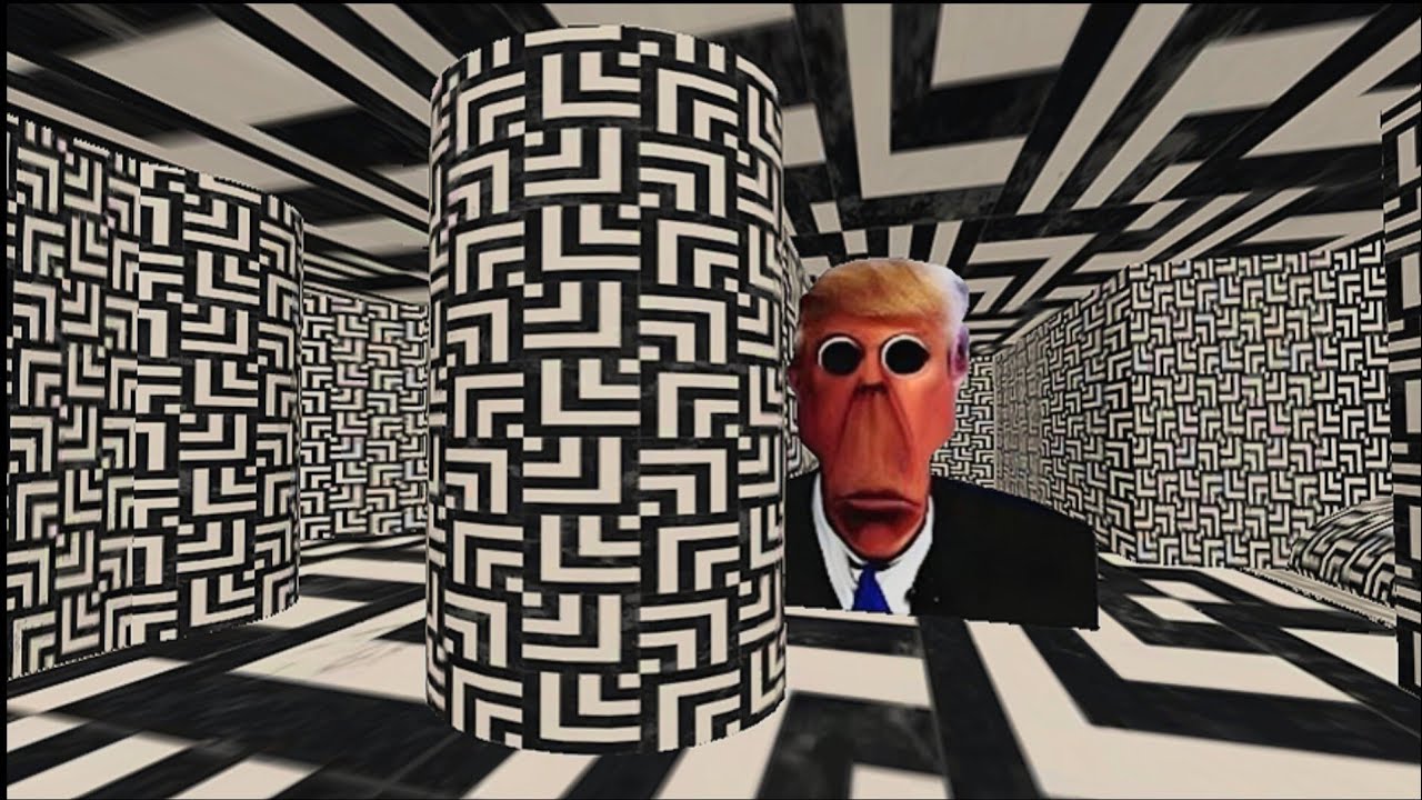 Donald Trunga гоняется за мной в Nextbots Online! - YouTube