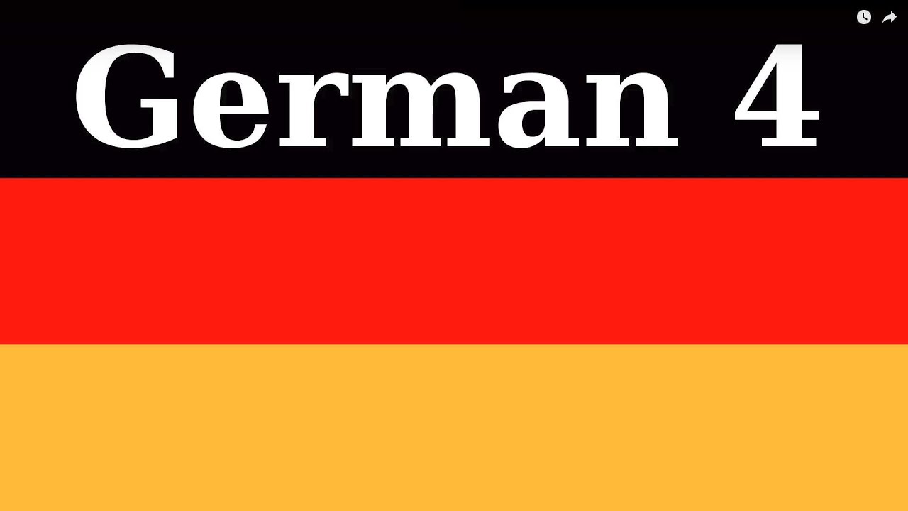 German 4 - Audiobook - YouTube
