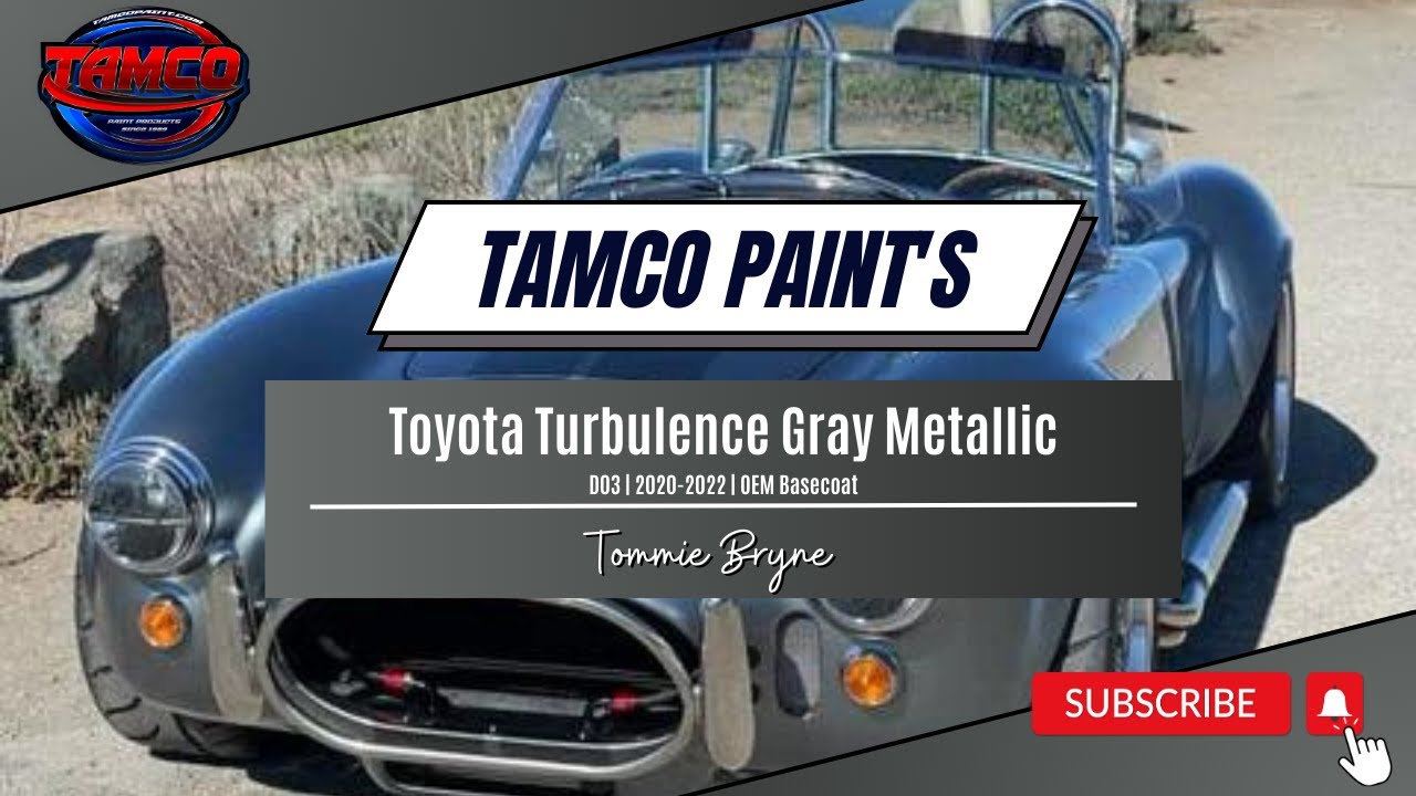 Tamco Paint's OEM Color - Toyota Turbulence Gray Metallic painted by ...