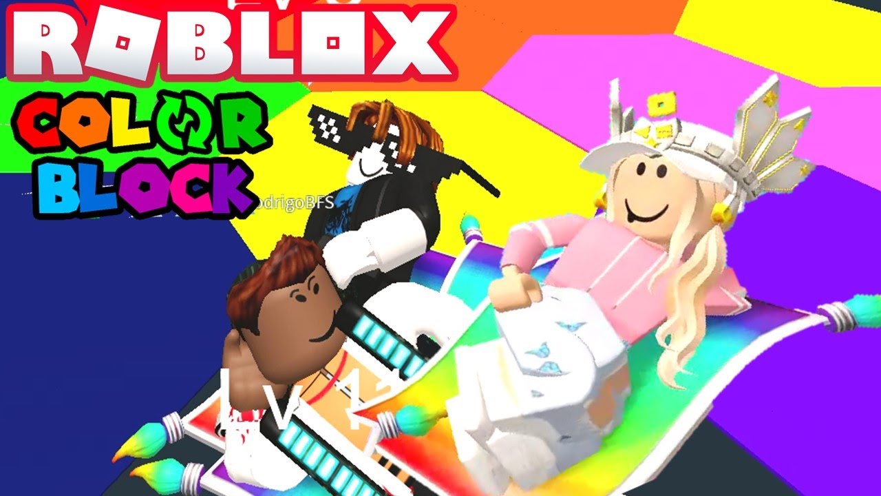 COLOR BLOCK ROBLOX - QUEM NÃO CAIR VENCE - YouTube