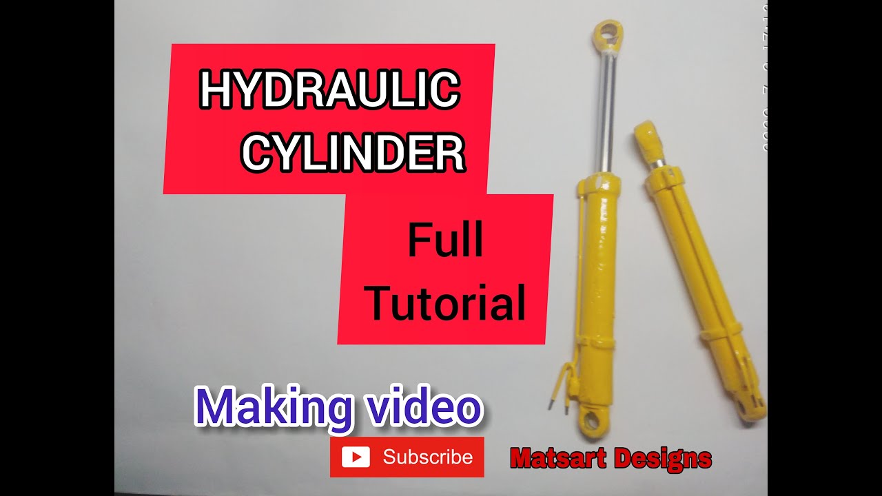 HYDRAULIC CYLINDER MINIATURE MAKING TUTORIAL - YouTube