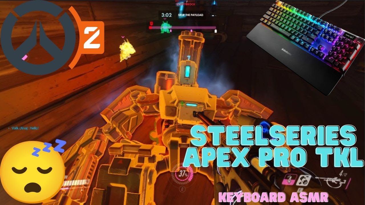 SteelSeries Apex Pro TKL ASMR Chill 🤩 Overwatch Gameplay Keyboard ...