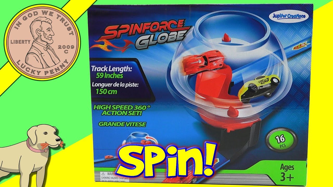 Spinforce Globe - High Speed Pull Back Cars - YouTube