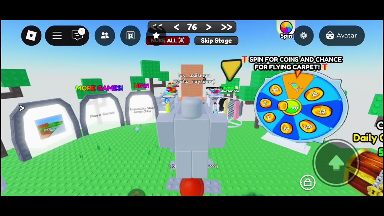 playing catgamermc's game but sorry there is no white obby game sorry ...