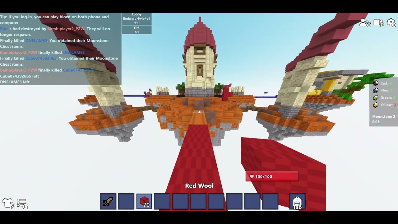 Bloxd.io Bedwars Gameplay Squads - YouTube