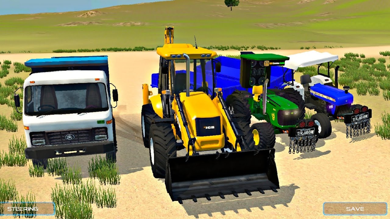 Drive Lodad Trector Trolley And Dumper Truck with JCB in game 🔥 Indian ...