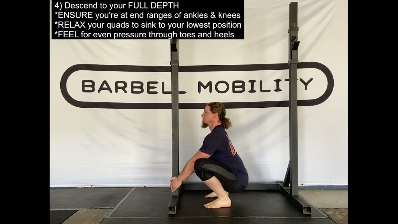 Bottom Squat Hold w/Support - YouTube