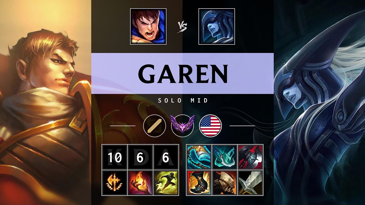 Garen Mid vs Lissandra - NA Master Patch 25.21 - YouTube