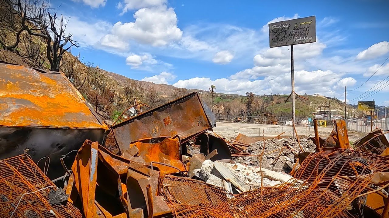 Wild Fire Recovery Update: Topanga Ranch Motel Area Completely ...