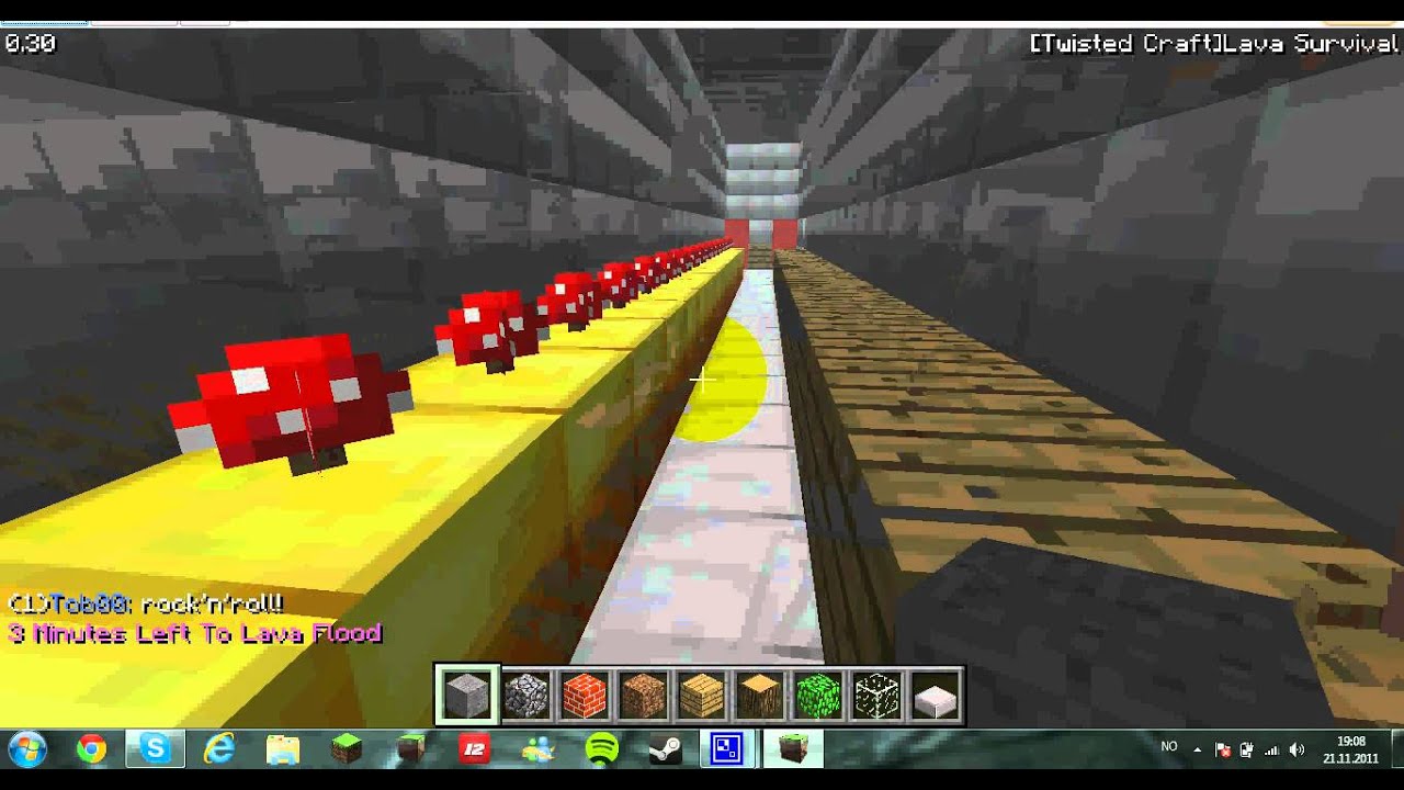 [Minecraft]Griefing on this server: (Twisted Craft) Lava Survival! - YouTube