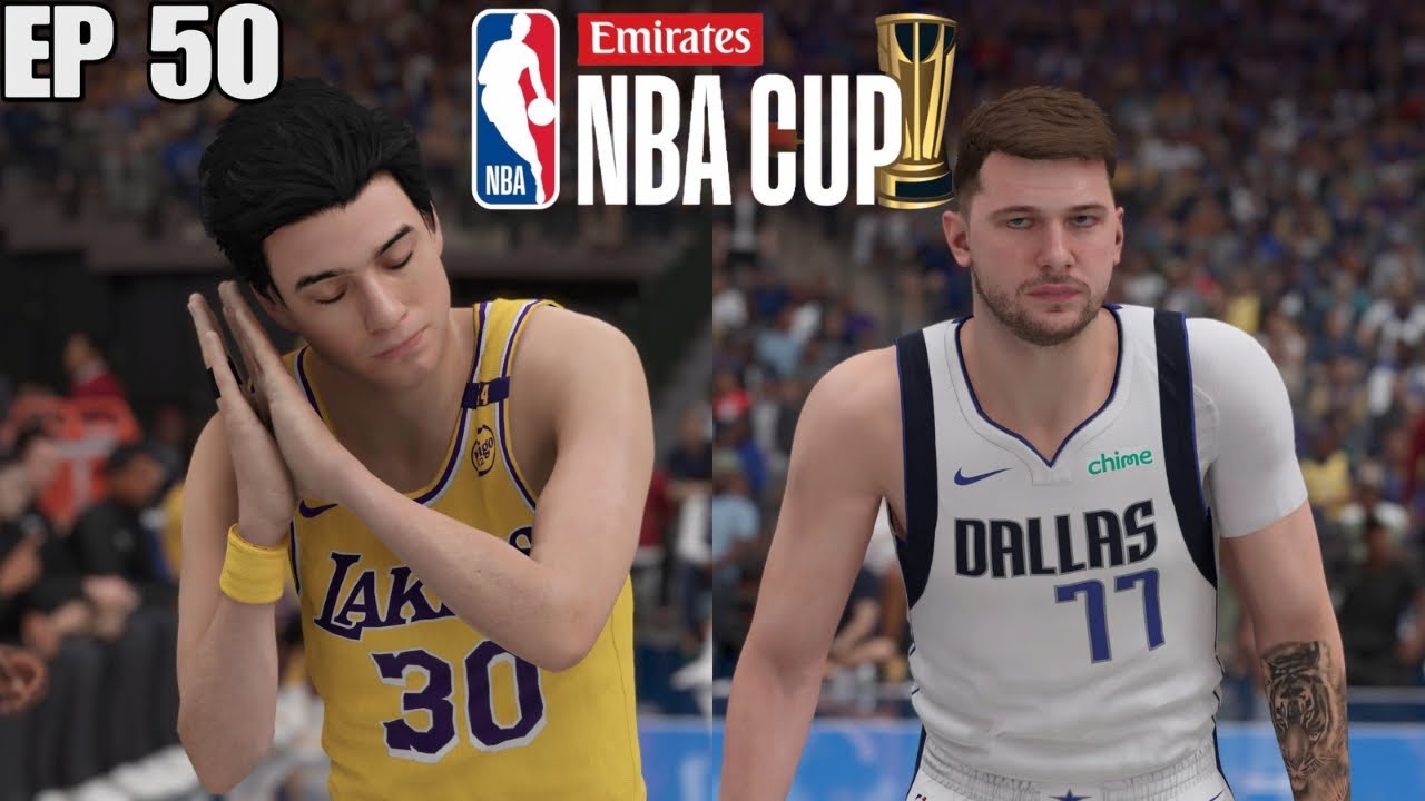 NBA 2K25 My Career #50 - LAKERS at MAVERICKS | NBA CUP 🏆 | MP’s RAINING ...