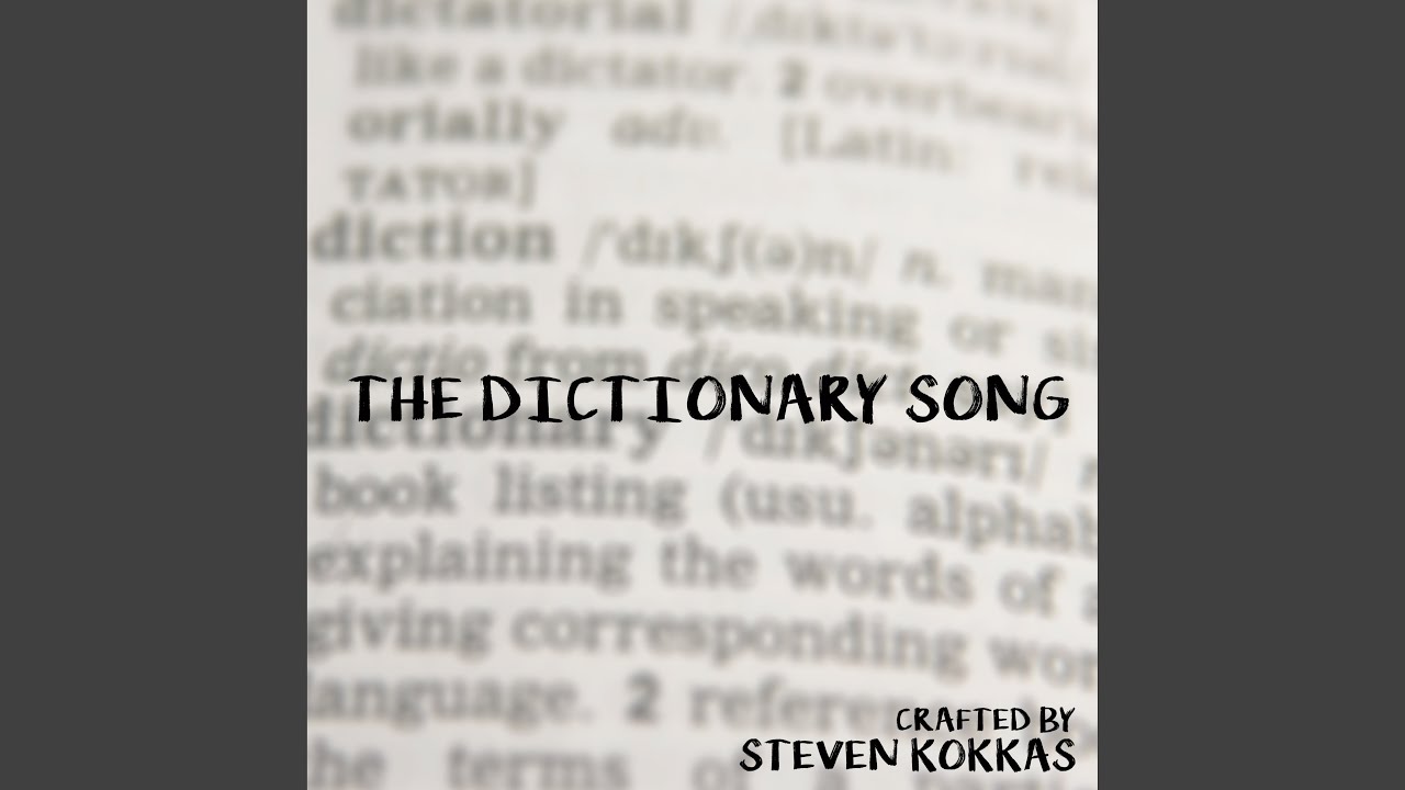 The Dictionary Song - YouTube